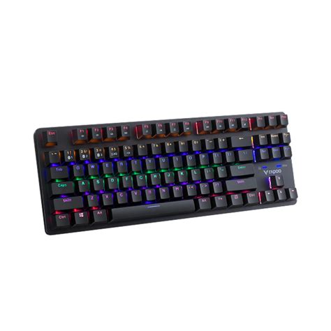 Bàn Phím Cơ Không Dây Rapoo V500 Pro 87 Tkl Black Switch Led Rainbow