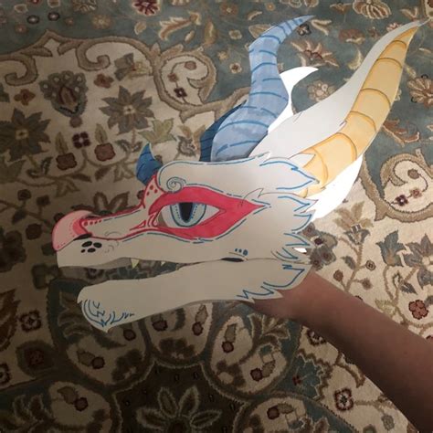 Paper Dragon Puppet Tiktok Etsy