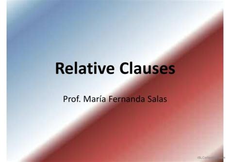 Relative Clauses English ESL Powerpoints