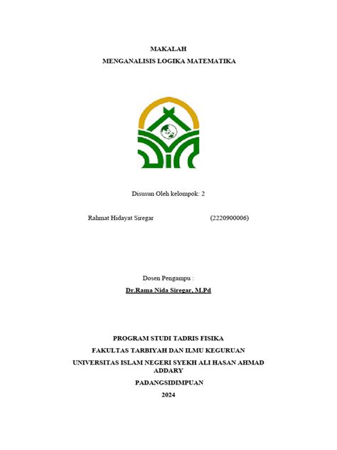Makalah Logika Mtk Pdf