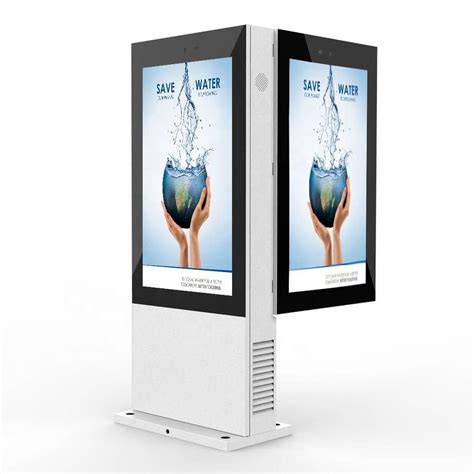 Ip65 Outdoor 49′′ Floor Standing Dual Sides Touchscreen Digital Screen Display Touch Screen