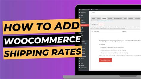 How To Add Shipping Rates In WooCommerce WebPower