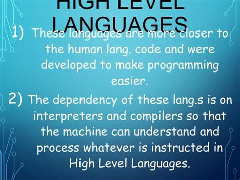 Computer Language Pptx Programming Languages Computing