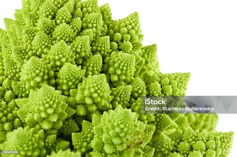 신선한 로마네스코 브로콜리 양배추의 질감 자연 식품 배경 Romanesco 양배추는 흰색으로 분리되어 있습니다 개화에 대한 스톡 사진 및 기타 이미지 Istock