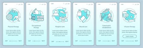 Premium Vector Rehabilitation Line Icon Set