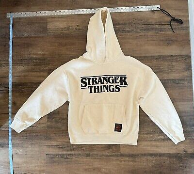 Zara Ecru Stranger Things Netflix Sweatshirt Hoodie Size 13 14 164cm
