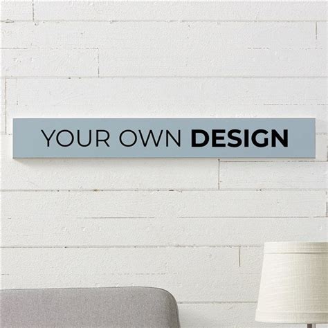 Design Your Own Personalized Wooden Sign Slate Blue