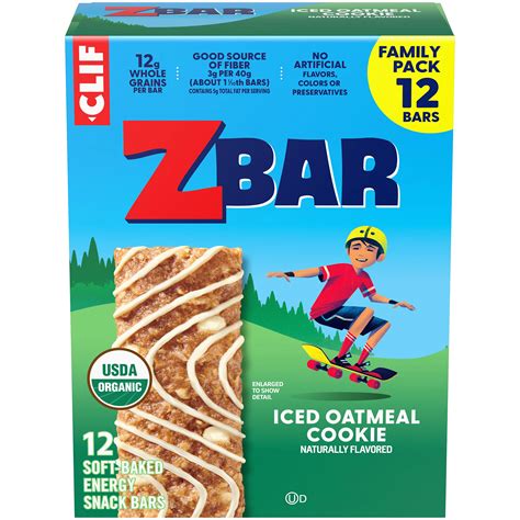 Clif Zbar Energy Snack Bars Iced Oatmeal Cookie Shop Granola