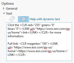How To Apply Different Colors To Hyperlinked Text In ArcGIS Pro Layouts