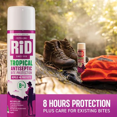 Buy Rid Tropical Strength Medicated Insect Repellent Aerosol 150g