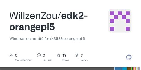 Github Willzenzou Edk2 Orangepi5 Windows On Arm64 For Rk3588s Orange Pi 5