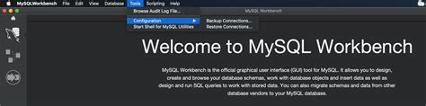 Macos How Can I Backup Mysql Connections On Mysqlworkbench Stack