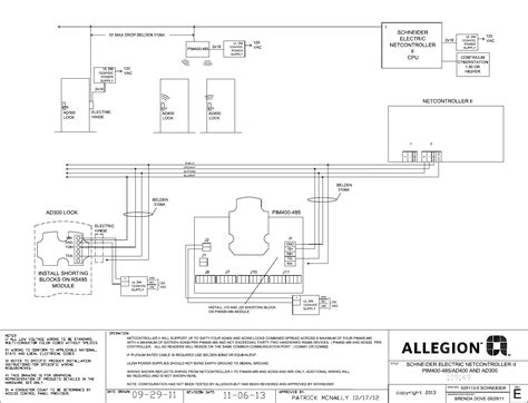 Schlage Electronics C Ad300 Ad400 Wiring Diagram Schneider Netcontroller Ii Rs485 109149