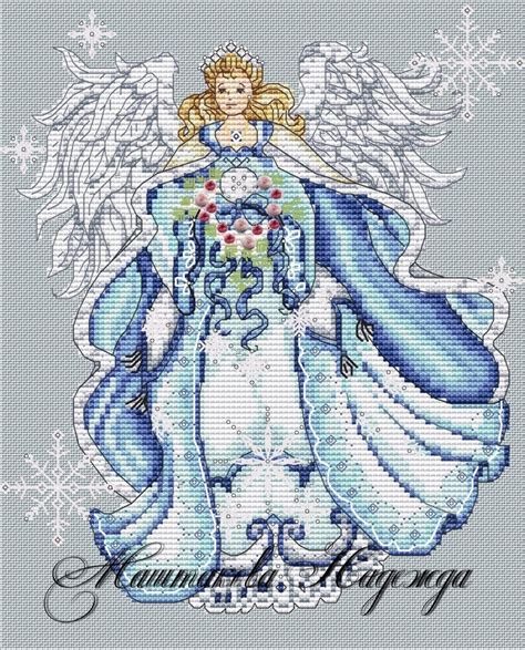 Winter Angel Cross Stitch Pattern Code Nm 122 Nadezhda Mashtakova
