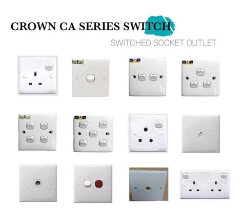 Crown Ca137fn 15a 1 Gang Switch Socket Kl Selangor Malaysia Shop