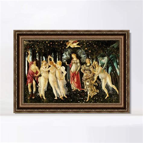 Astoria Grand La Primavera Allegory Of Spring 1482 Framed On Canvas By