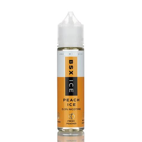 Bsx Ice E Liquid Peach Ice 60ml Chilled Vape Juice