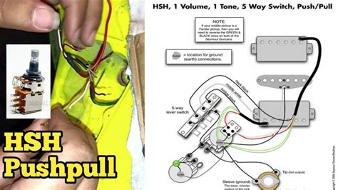 Tutorial Guitar Wiring Hsh Pushpull Full Movie Youtube