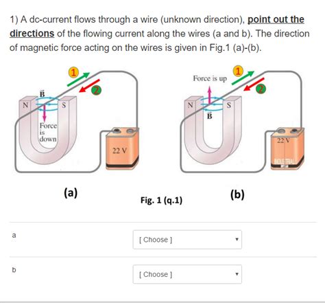 Solved A Do Current Flows Through A Wire Unknown Chegg Com