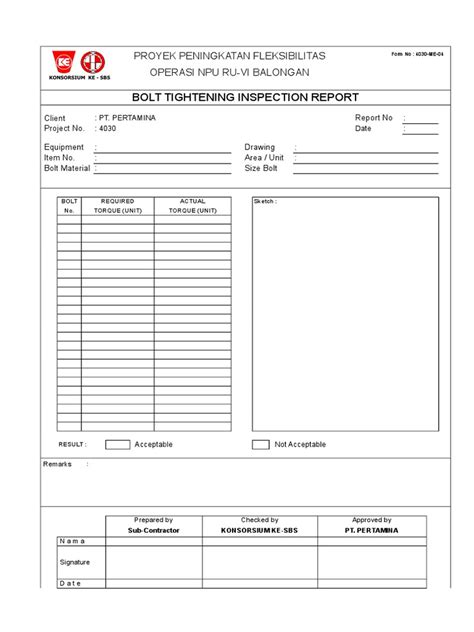 Hardness Test Quality Control And Inspection Report Form Pdf Screw Business Process