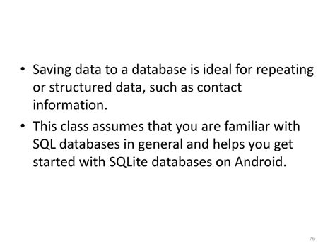 Android 4 Saving Data Kirk Scott Ppt Download