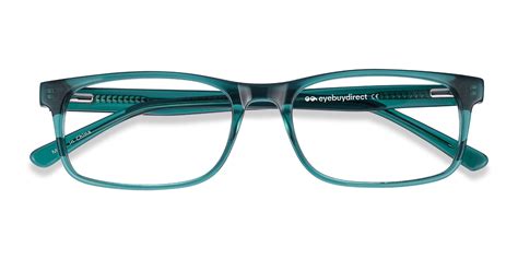 Vista Rectangle Teal Full Rim Eyeglasses Eyebuydirect Canada