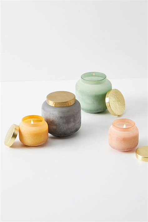 Ruby Glass Jar Candle Anthropologie