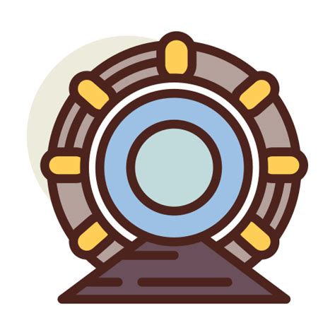 Particle Accelerator Icon Darius Dan Lineal Color