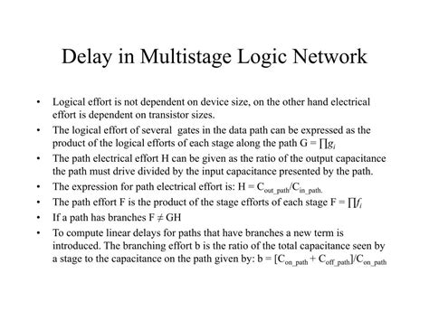 Ppt Logical Effort And Transistor Sizing Powerpoint Presentation