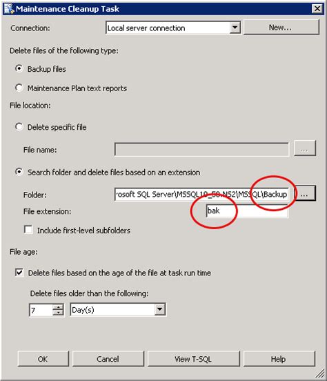 Mssql Maintenance Cleanup Task Does Not Delete Older Files Jamston