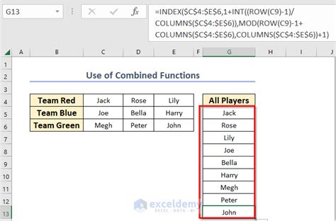 How To Convert Multiple Rows To A Single Column In Excel