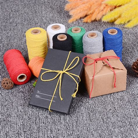 100 Meter Natural Jute Twine Burlap String Hemp Rope Party Wedding T