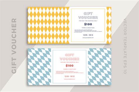 예술적 기하학적 패턴의 현대 할인 쿠폰 또는 인증서 템플릿 트렌디 한 창조적 인 선물 카드 모형 샘플 텍스트가있는 깨끗하고
