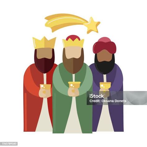 Epiphany 아이콘 클립 아트 아바타 로고 타입 고립 된 벡터 일러스트 레이 션 동방 박사에 대한 스톡 벡터 아트 및 기타