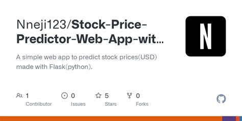 Github Nneji123stock Price Predictor Web App With Flask A Simple