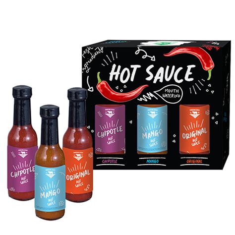 Hot Sauce T Set Custom Branded Promotional Food And Snacks