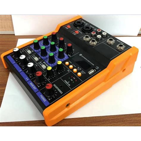 프로페셔널 4 채널 오디오 사운드 믹싱 콘솔 믹서 2 신호 입력 1 스테레오 48v Eq 미니 한정판 고품질 Aliexpress