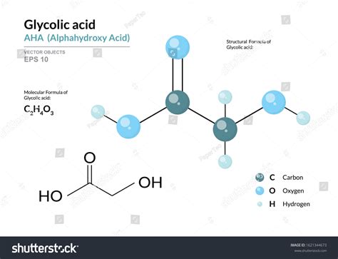 Glycolic Acid Chemical Structure 128 Bilder Stockfoton Och Vektorer