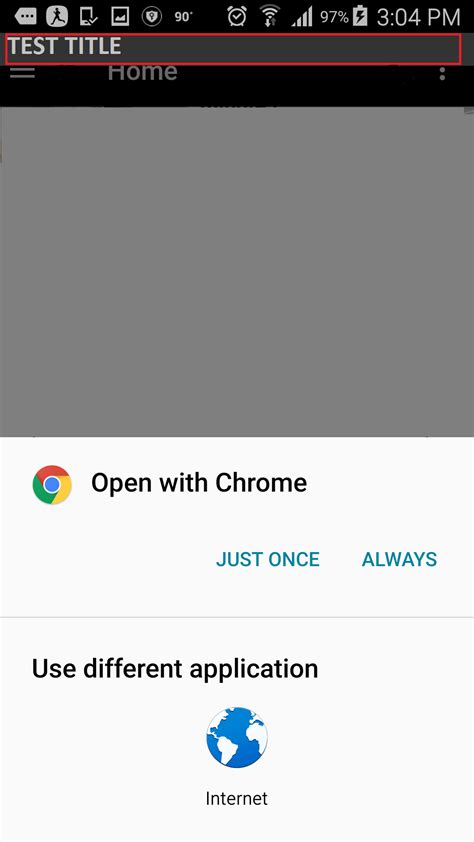 Android A Weird Title Bar Appears Along With The Intent Chooser