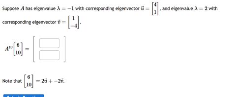 Solved Suppose A has eigenvalue λ with corresponding Chegg