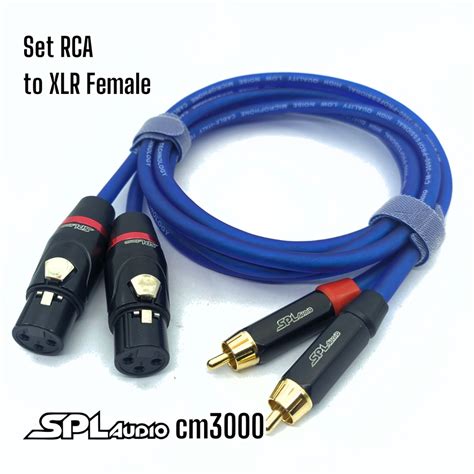 Jual Kabel Set Mixer Ke Power Xlr Female To Rca Kabel Spl Audio Warna Biru Panjang 05 2 Meter