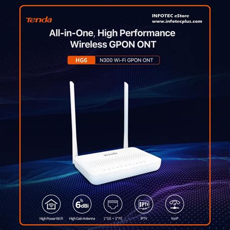 Tenda HG N Wi Fi GPON ONT INFOTEC EStore