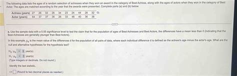 Solved The Following Data Lists The Ages Of A Random Selection Of