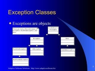 Exception Handling In Java ODP