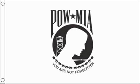 Pow Mia Flag White 3x5 Ft
