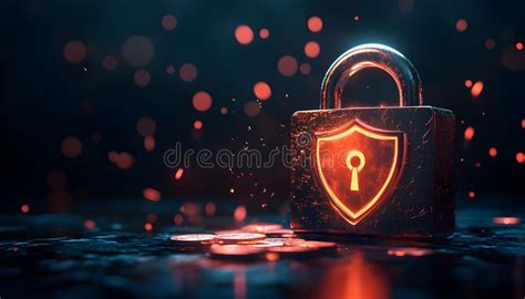 3d Secure Online Payment System With Shields And Locks Stock Image