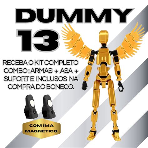 Boneco Dummy 13 Titan Magnético Kit Completo Montado Com Acessórios
