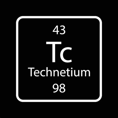 Premium Vector Technetium Symbol Chemical Element Of The Periodic Table Vector Illustration
