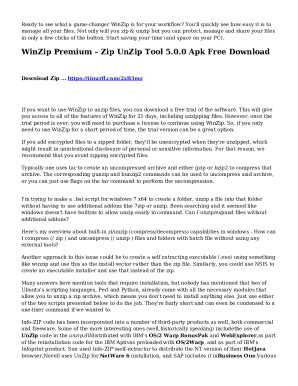 Fillable Online Download WinZip Free And Open Zip Files On Windows Fax Email Print