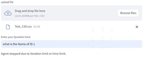 I Am Not Getting Output It Shows Agent Stopped Due To Iteration Limit Or Time Limit 🎈